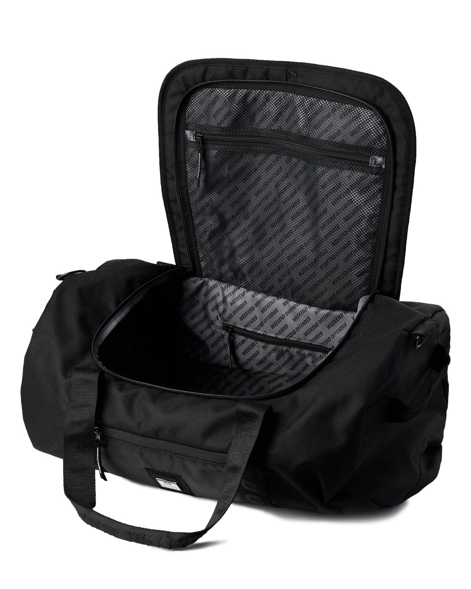 Roll Bag Black Ripstop – Weekend Offender