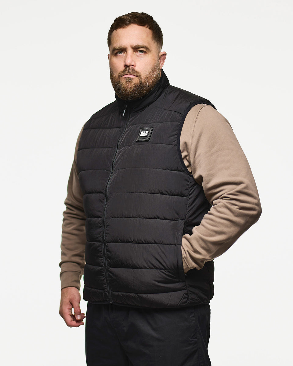 Plus Size - Gacha Padded Gilet Black – Weekend Offender