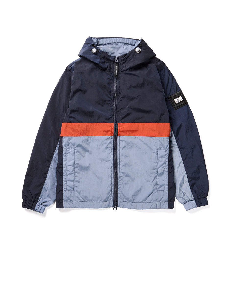 Kids Parissa Windbreaker Jacket Navy/Blue Shadow – Weekend Offender